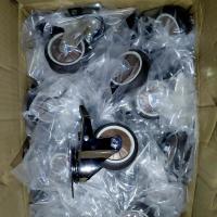 China 63mm Diameter Lockable Wheels Swivel Plate TPR Casters For Claw Machines for sale