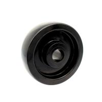 China High Load Capacity Red Polyurethane Heavy Duty Casters Dual Ball Bearings for sale