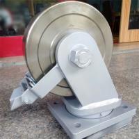 China Over 1000KG 3 Ton Caster Wheels 10 Inch Forged Steel Super Heavy Duty Caster Wheels With Front Lock for sale