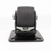 China High Cpacity Top Plate Swivel 2 Inch Black Nylon Casters Low Profile Machine Wheels for sale