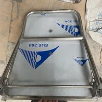 China stainless steel platform pushing trolley with 300-500kg Load Capacity for sale