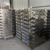 China stainless steel platform pushing trolley with 300-500kg Load Capacity for sale