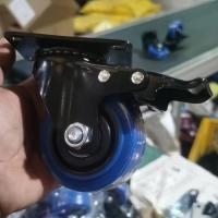 China Side Lock Medium Duty Casters in Gray for Heavy Load Capacity and Durability for sale