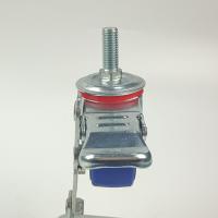 China Smooth Wheel Tread Light Duty Plate Casters Steel Housing Total Lock Brake -20 To 100° C for sale