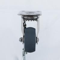 China 3 Inch 304 Stainless Steel Caster Wheels Flat Type Soft Wheel Waterproof casters Wholesales for sale