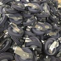 China M12x15mm Threaded Stem Polyurethane Wheel 5 Inch Shopping Trolley Castors Supplys YLcaster for sale