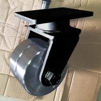 China 10 Inch Super Heavy Duty Twin Wheel Forged Steel Casters 3000KG Loaded Capacity OEM for sale