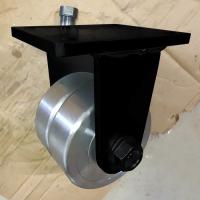 China 10 Inch Super Heavy Duty Twin Wheel Forged Steel Casters 3000KG Loaded Capacity OEM for sale