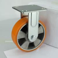 China 6 Inch Heavy Duty Aluminium Core Polyurethane Caster Wheels 400KG Load Capacity Swivel Trolley Wheels Wholesales for sale