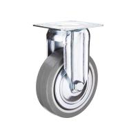 China Light Duty Thermoplastic Rubber Caster Wheels 4 Inch Diameter Swivel TPR Casters for sale