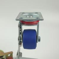 China Light Duty Solid Rubber Casters 2 Inch Blue TPR Swivel High Load Caster Wheels for sale