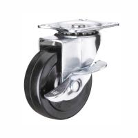 China Smooth Wheel Tread Light Duty Casters for Grey Wheels Smooth Wheels and Temperature Range -20 To 100 Degrees Celsius for sale