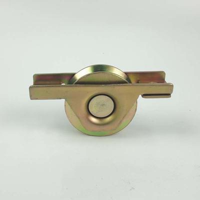 China Sliding Track Groove Caster Solid Steel Cast Iron V Groove Wheels Wholesale for sale