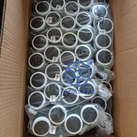 China 2 Inch Twin Wheel Chair Caster Wheels Grip Ring Stem PU Wheels for sale