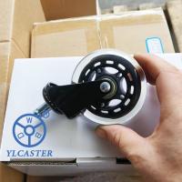 China 3inch Transparent Pu Office Chair Wheels Clear Good Looking Furniture Casters for sale