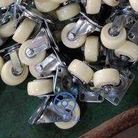 China 2 Inch High Capacity Swivel Plastic Casters Light Duty White Wheels for sale