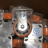 China 4 Inch Heavy Duty Aluminium Polyurethane Castors Swivel Ball Bearing for sale