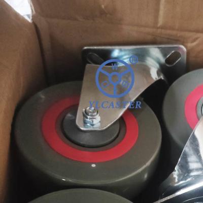 China 5 Inch Swivel PP Sandwich Casters European Castors Top Plate Wholesale for sale