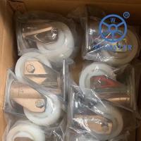 China 4 Inch Swivel Stainless Steel Nylon Castors Water-proof Trolley Wheels for sale