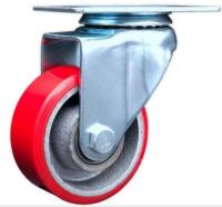 China 3-1/2 Inch Top Plate Swivel Radius Medium Duty Casters With 1/4 Inch Bolt Hole Size for sale