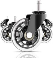 China Corrosion Resistance Light Duty Casters With Smooth Wheel Tread Zinc Plated Finish for sale
