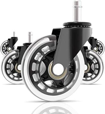 China Corrosion Resistance Light Duty Casters With Smooth Wheel Tread Zinc Plated Finish for sale