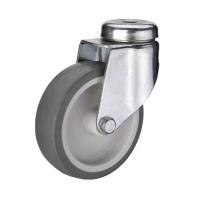 China Zinc Plated Finish Grey Plastic Light Duty Casters For Industrial for sale