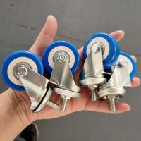 China Light Duty Casters Zinc Plated Wheel Orange Industrial Caster Supplier for sale