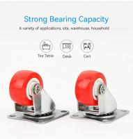 China Zinc Plated Plate Mount Swivel Casters For Heavy Duty for sale