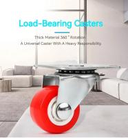 China Zinc Plated Plate Mount Swivel Casters For Heavy Duty for sale