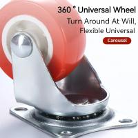 China Zinc Plated Plate Mount Swivel Casters For Heavy Duty for sale