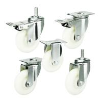 China Side Lock Brake Shock Absorbing Casters With Polyurethane Wheels For Easy Maneuvering for sale