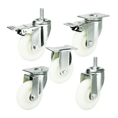 China Side Lock Brake Shock Absorbing Casters With Polyurethane Wheels For Easy Maneuvering for sale