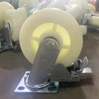 China Plate Stem Bolt Hole Heavy Duty Casters With Zinc Painted Bracket For Industrial for sale