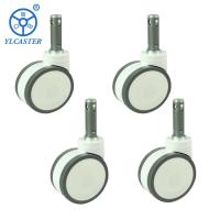 China Precision Ball Bearing Medical Casters With 4 Inches Overall Height  Nylon Bracket for sale