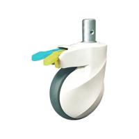 China Nylon Wheel Plate Mounting Casters Perfect For Heavy Duty Applications for sale