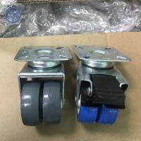 China Zinc Plated Light Duty Casters / Swivel Casters TPR Smooth Wheel 19-24mm Wheel for sale