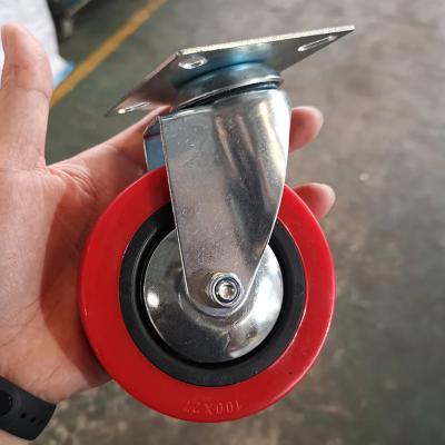 China Plate Mounting Type Light Duty Casters For Temperature Range -20 To 100 Degrees Celsius for sale
