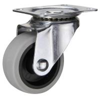 China Industrial Light Duty Casters Grey Smooth Wheel Tread Plastic Core Up To 144 Lbs for sale