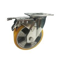 China 0.25 Inches Plate Thickness Light Duty Casters For Smooth And Quiet Operation for sale