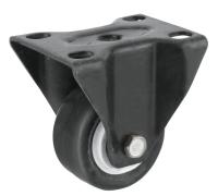 China Heavy Duty Red Polyurethane Casters Zinc Painted Bracket 837lbs Load Capacity for sale