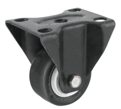 China Heavy Duty Red Polyurethane Casters Zinc Painted Bracket 837lbs Load Capacity for sale