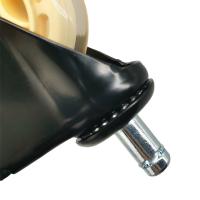 China Zinc Plated Medium Load Casters With 4 Inch Ball Bearing Wheels for sale