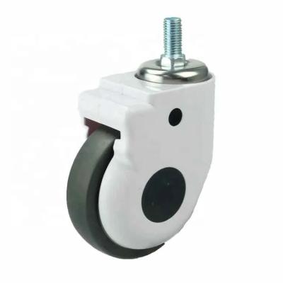 China Gray Polyurethane 4 Inch Ball Bearing Casters With 300 Lbs Load Capacity for sale