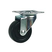 China Steel Plate Mount Light Duty Casters With Plain Bearing Plastic Wheel Core Total Lock/Swivel Lock Brake for sale