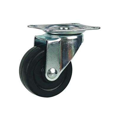 China Steel Plate Mount Light Duty Casters With Plain Bearing Plastic Wheel Core Total Lock/Swivel Lock Brake for sale