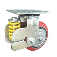 China 5-Inch, 6-Inch, 8-Inch Spring Shock-Absorbing Casters, Shock-Resistant, Wear-Resistant, Durable And Universal for sale
