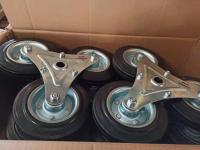 China 286lbs Loading Stair Climbing Trolley Wheels , 160mm Three Wheel Caster for sale