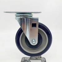 China 100mm PU Trolley Wheels Heavy Duty for sale