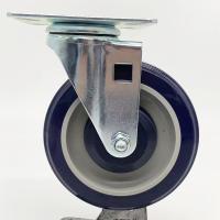 China 100mm PU Trolley Wheels Heavy Duty for sale